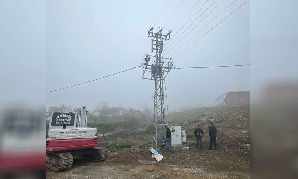 Çelikli’ye 1 kilometrelik enerji nakil hattı çalışması